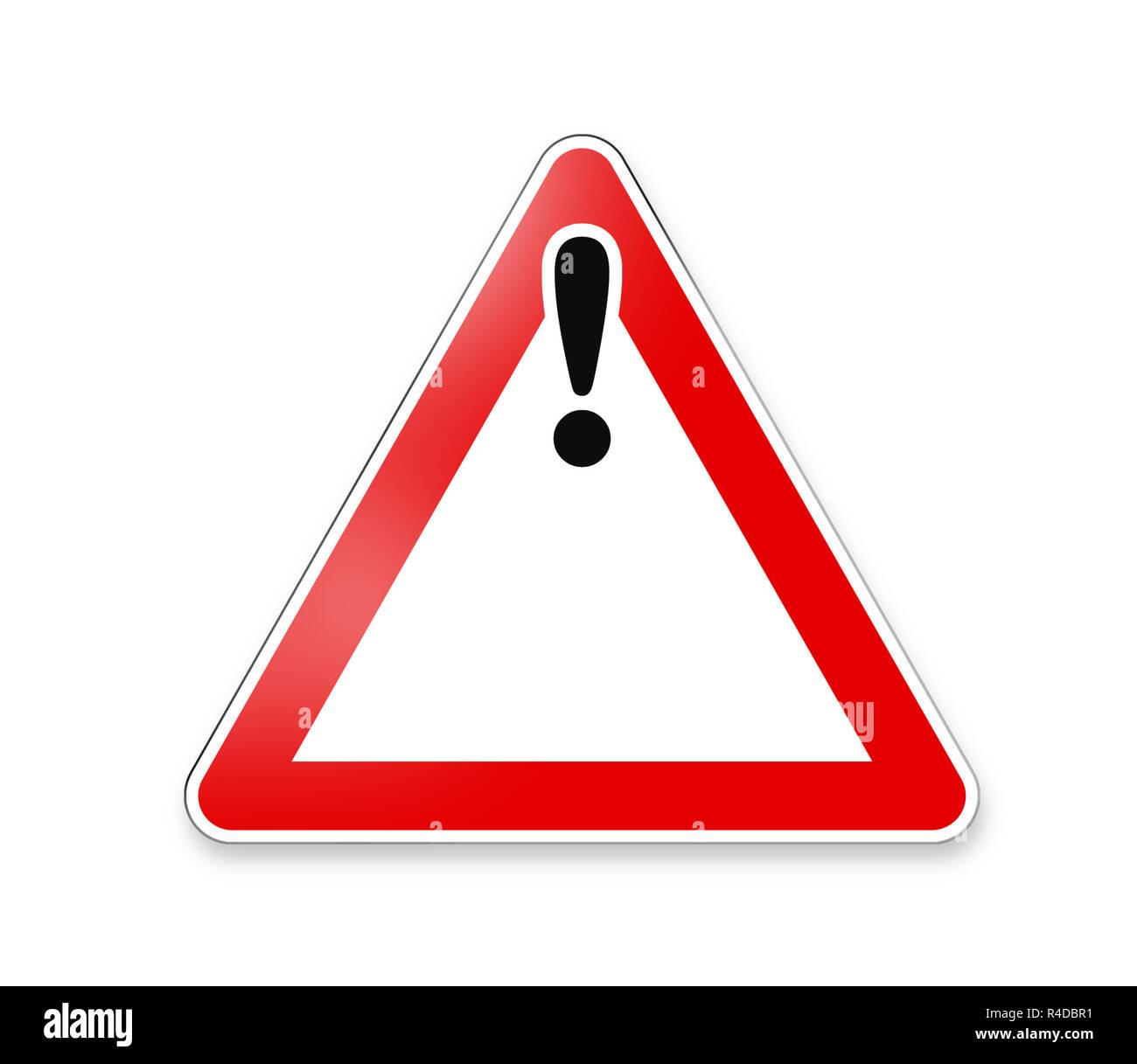 Highway code triangular traffic sign Cut Out Stock Images & Pictures ...