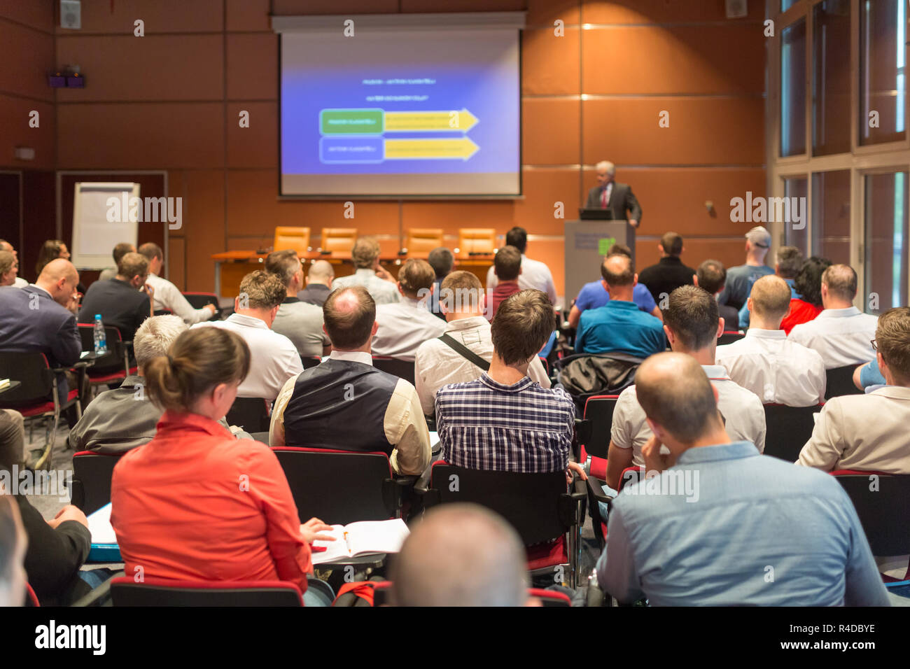 Audience in the lecture hall Stock Photo - Alamy