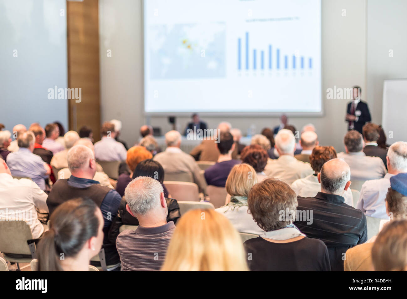Audience in the lecture hall Stock Photo - Alamy