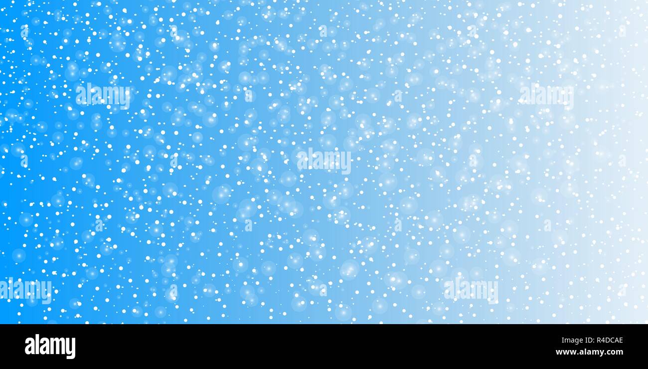 Snow background. Vector illustration with falling snowflakes. Winter ...
