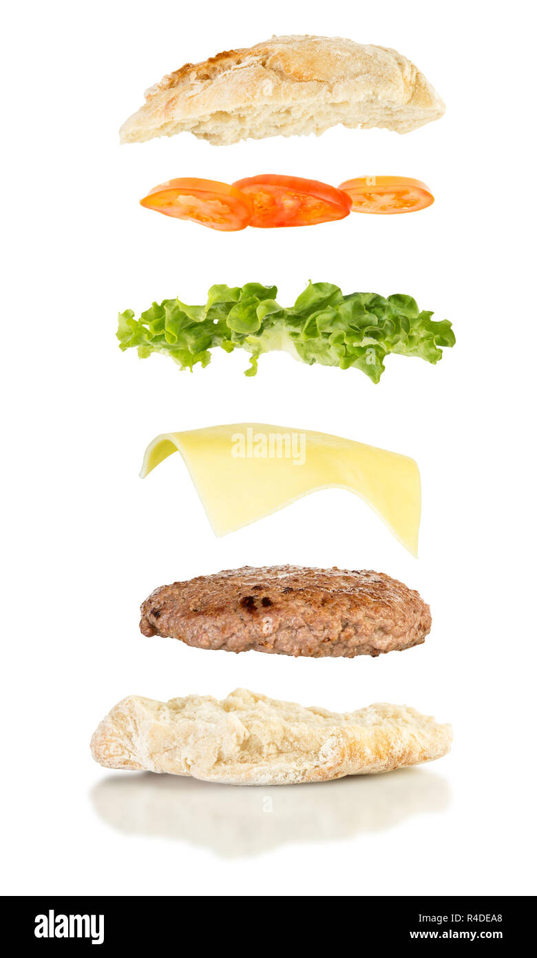 open buger levitation Stock Photo - Alamy