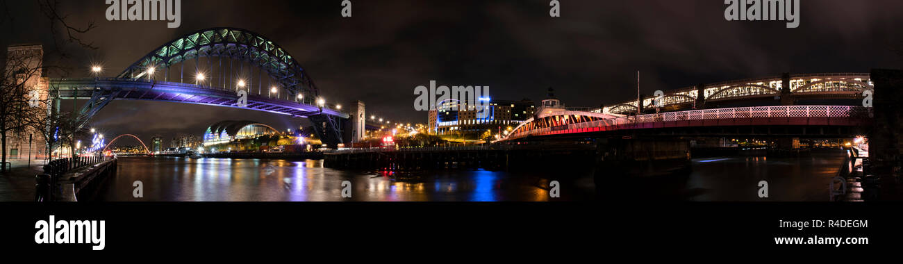 Newcastle quayside at night hi-res stock photography and images - Alamy