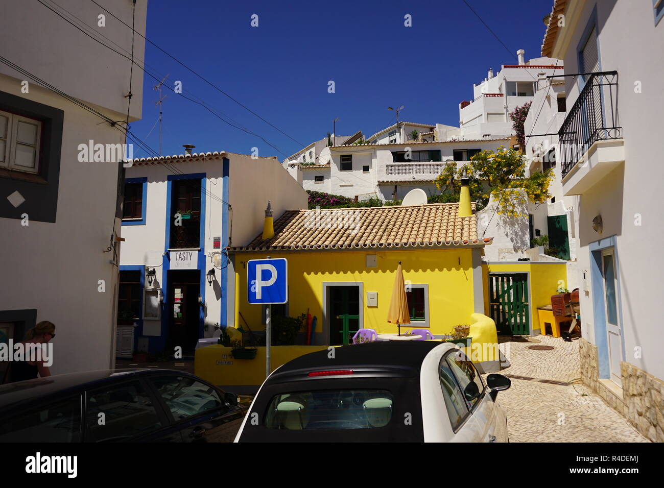 the village of Burgau at the Algarve of Portugal in Europe. Portugal ...