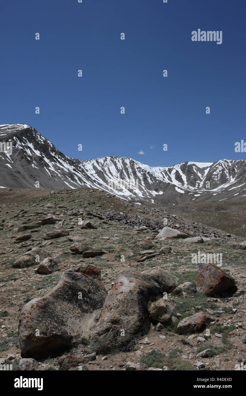 Pamir region Russian Federation Central Asia mountain landscapes Stock ...