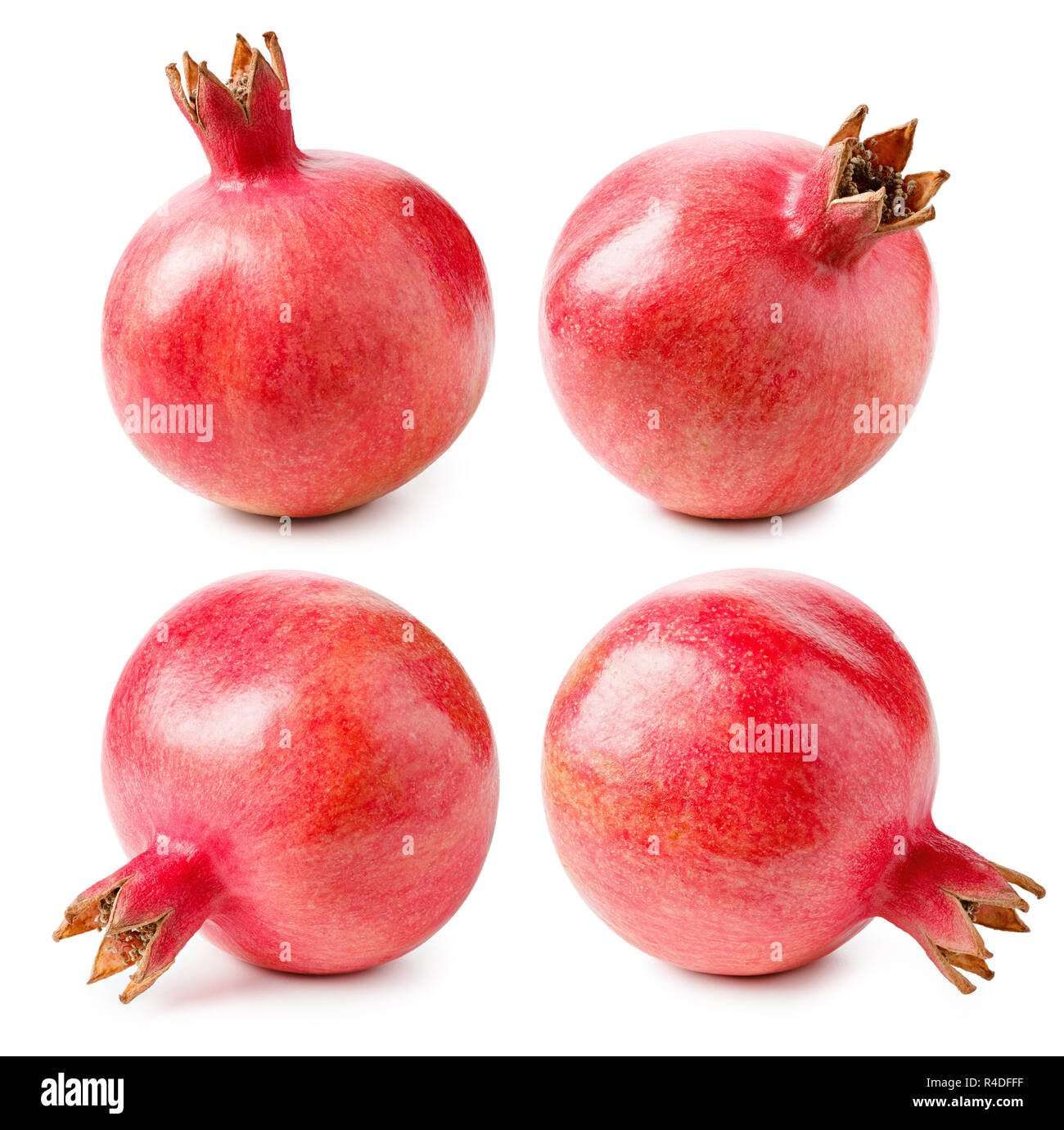 Pomegranate isolated on white background with clipping path. Collection ...
