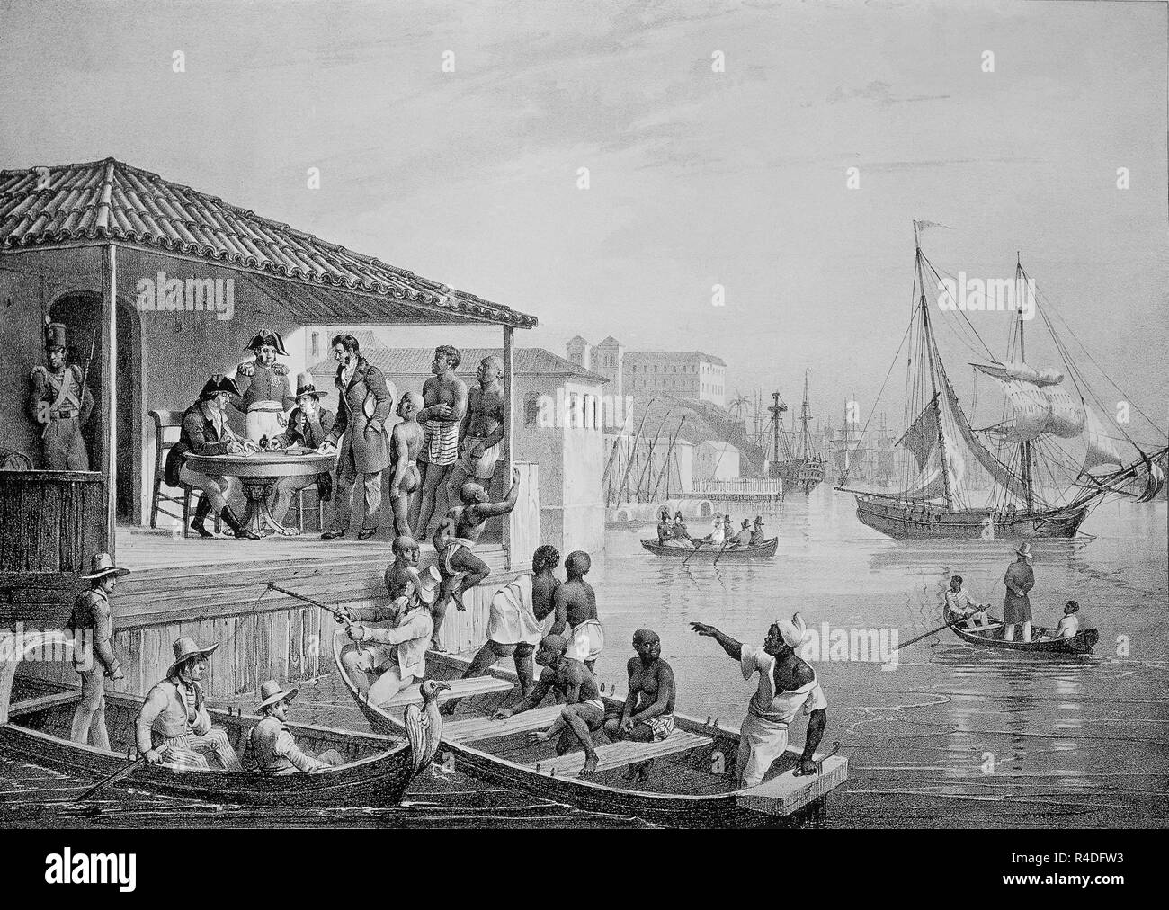 Esclavos negros siglo xix Black and White Stock Photos & Images - Alamy