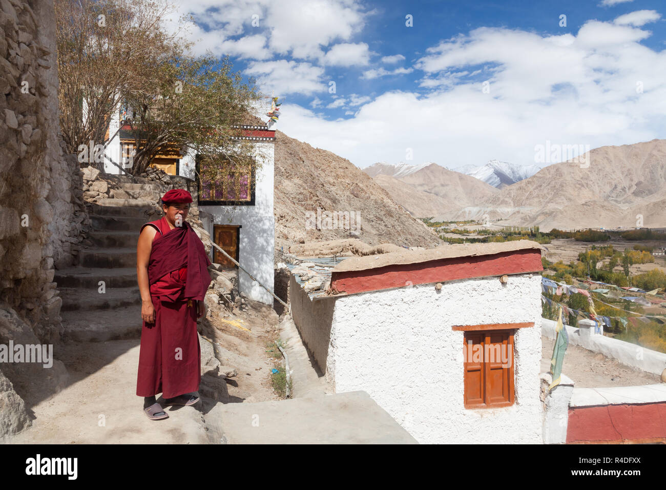 Indian buddhist monk hi-res stock photography and images - Alamy