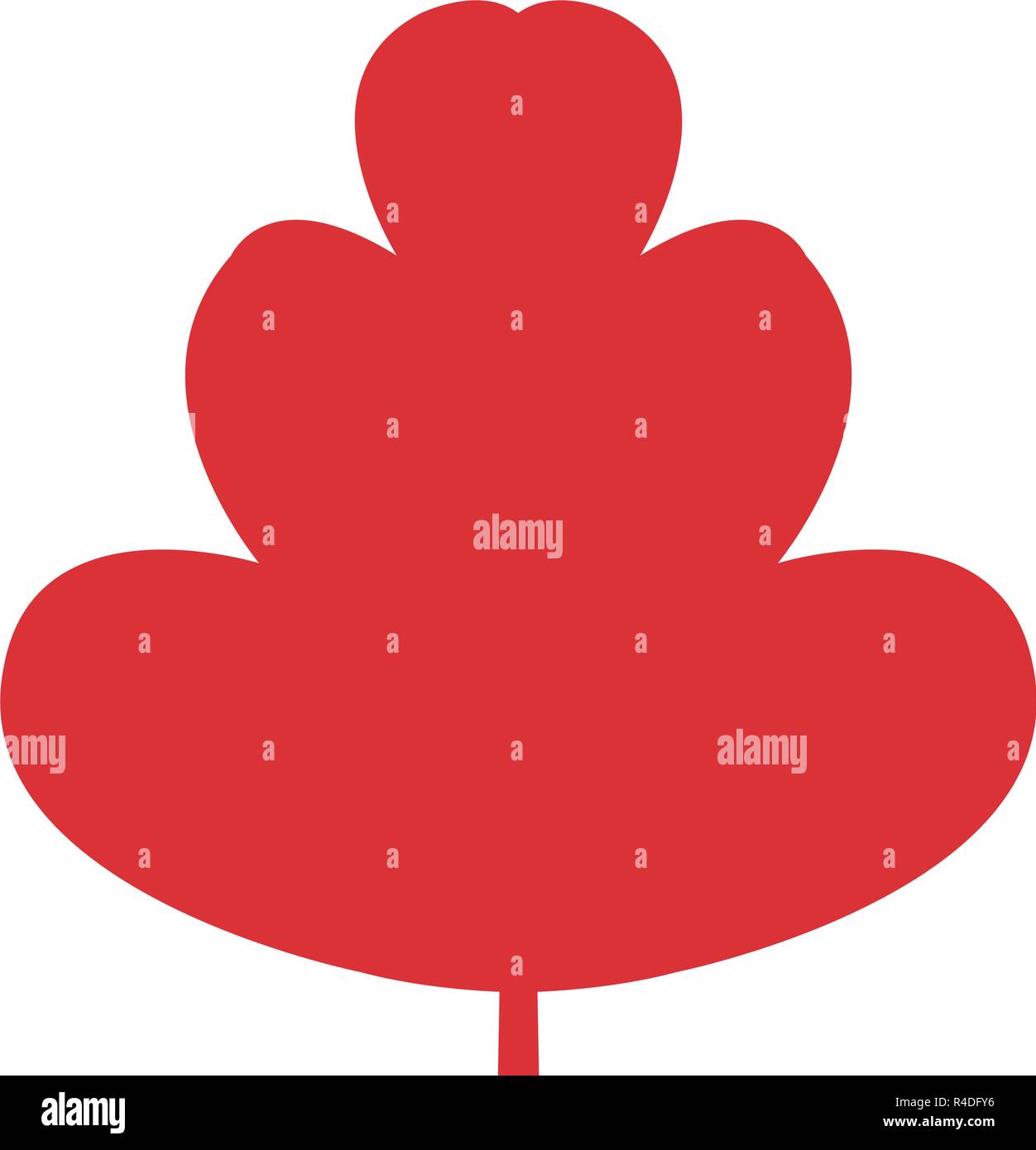 red leave tree decoration background vector illustration Stock Vector ...