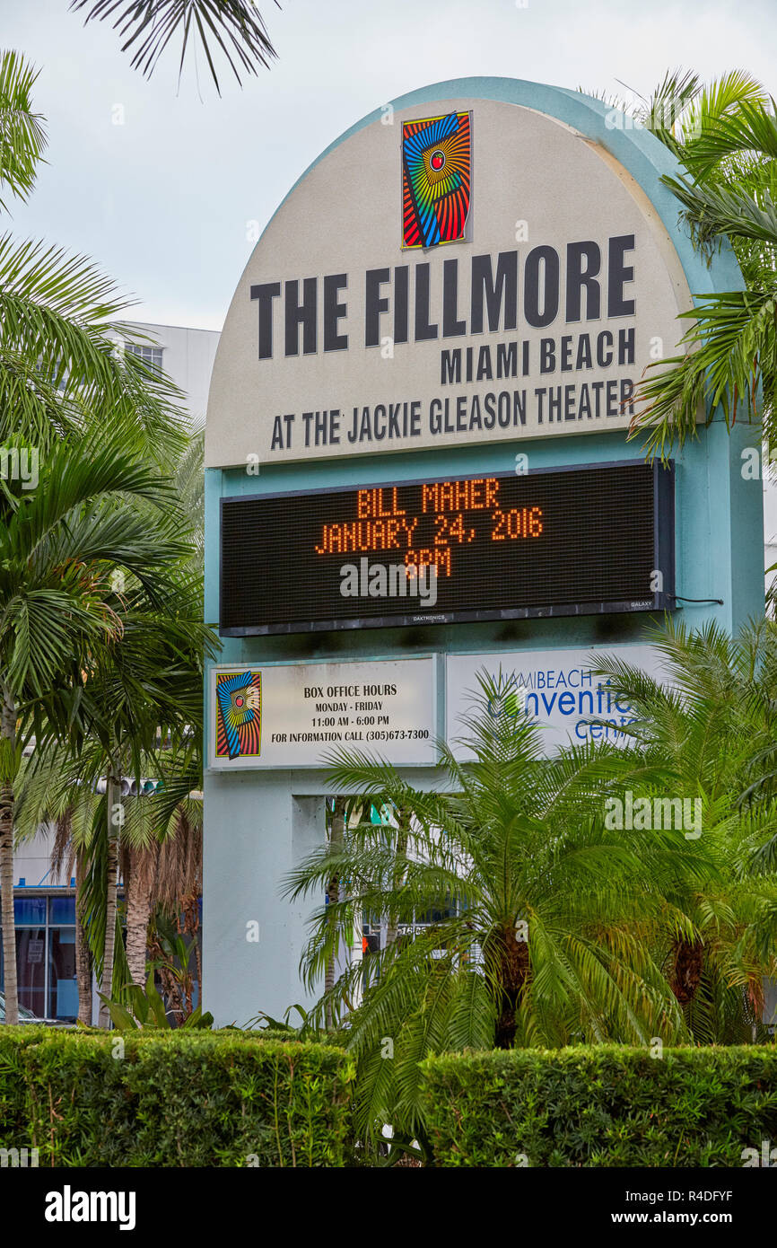 The Fillmore at the Jackie Gleason Theater in Miami Beach, Miami ...