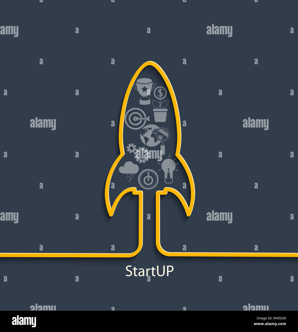 Vector startup concept Stock Photo - Alamy