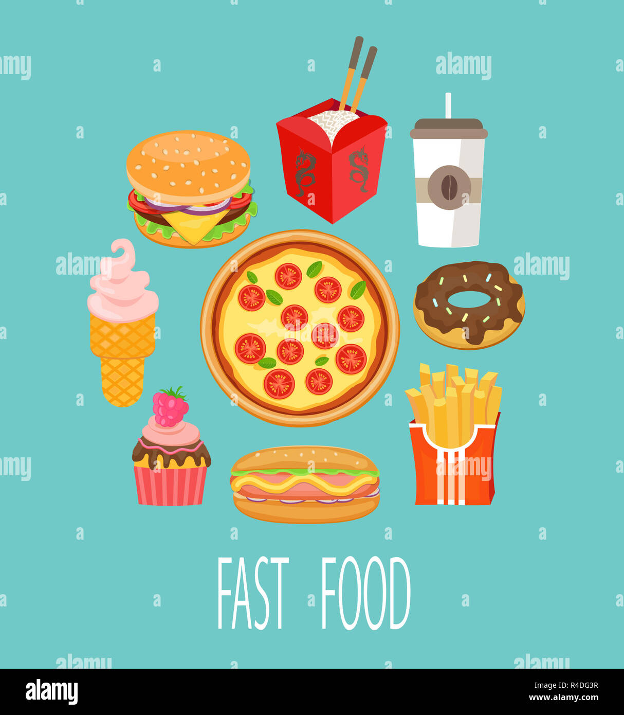 Fast food concept Stock Photo - Alamy