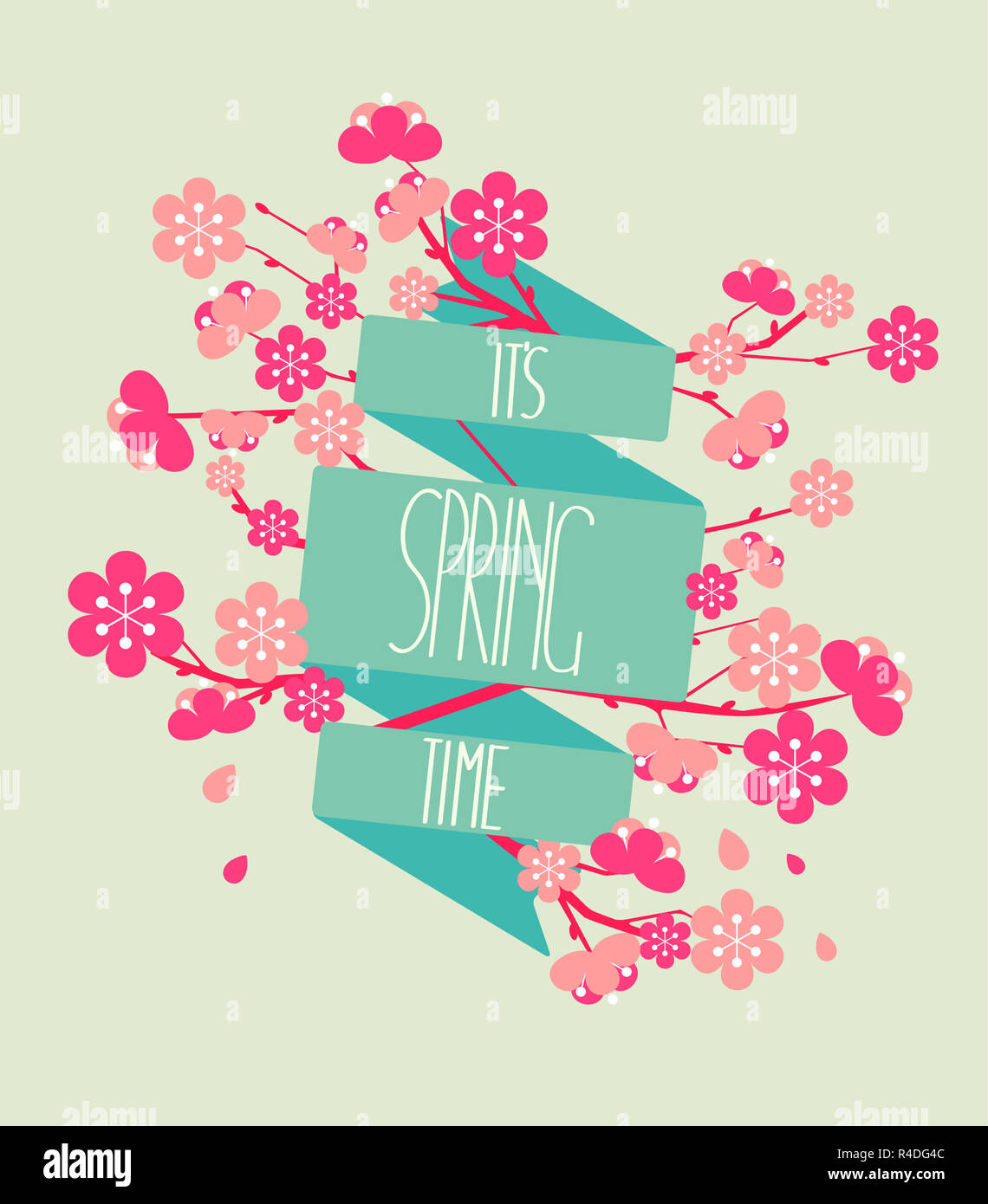 Vector illustration - spring season Stock Photo - Alamy