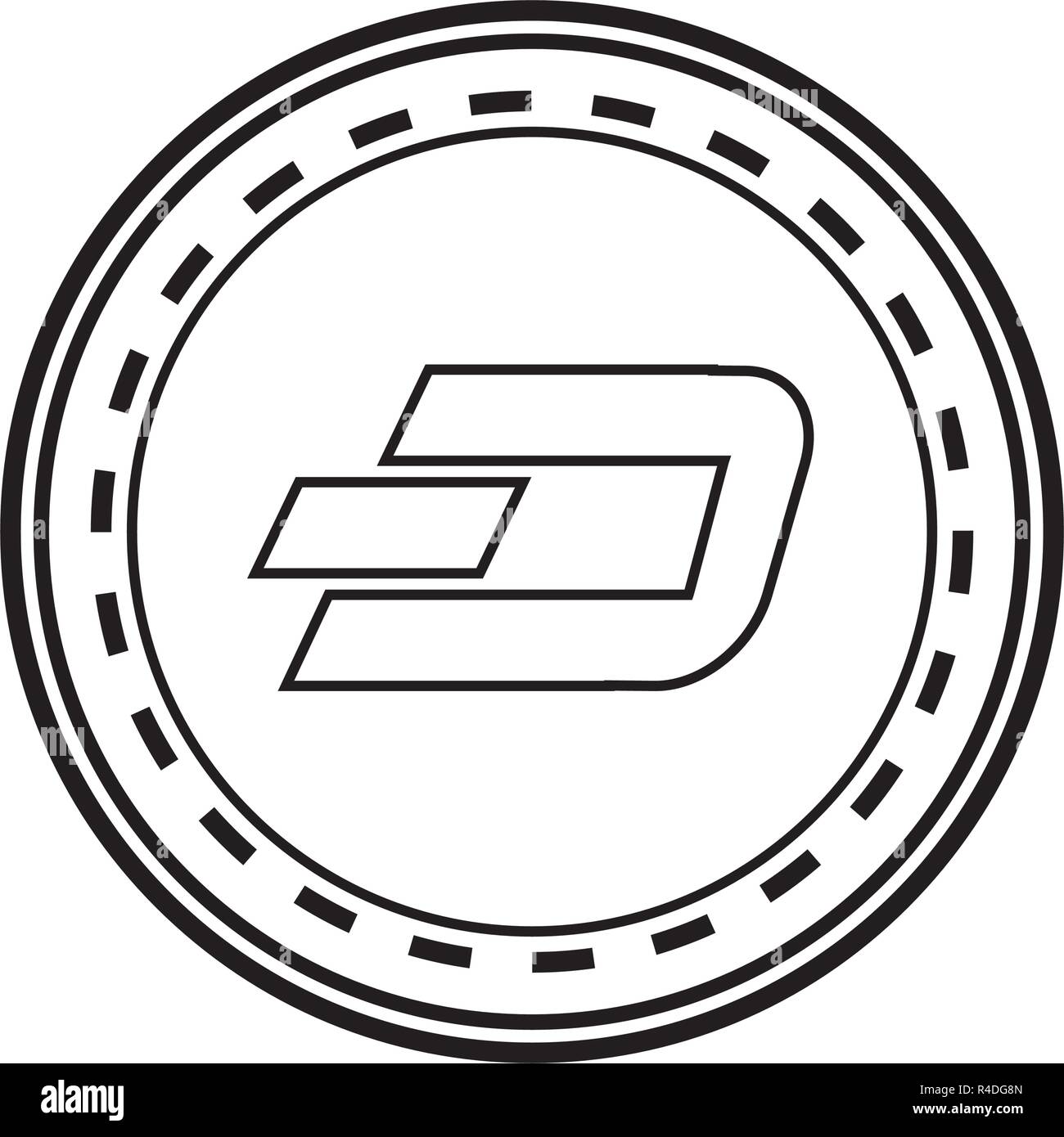 electronic commerce with dash vector illustration design Stock Vector ...