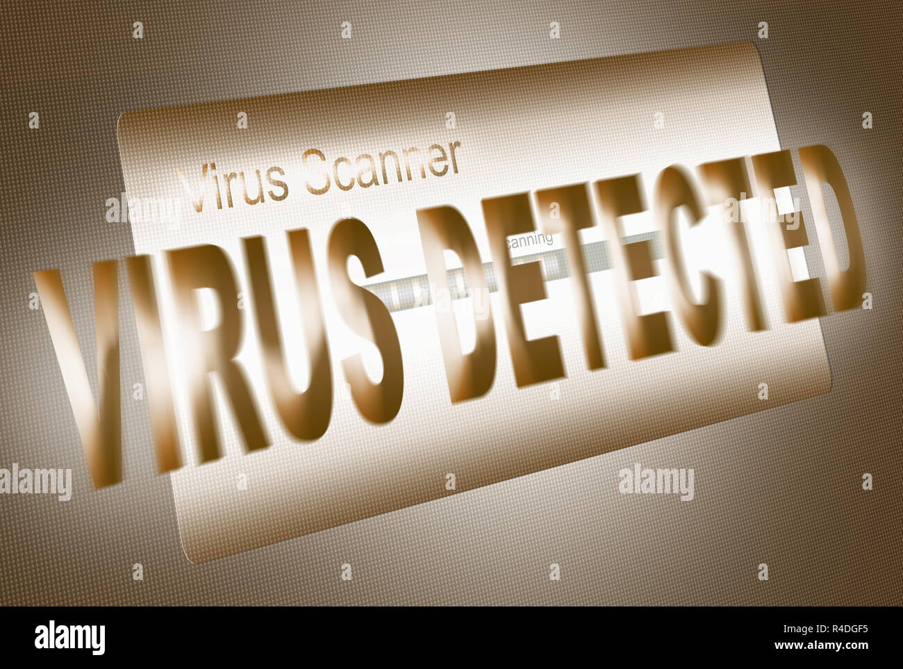 Virus detected hi-res stock photography and images - Alamy