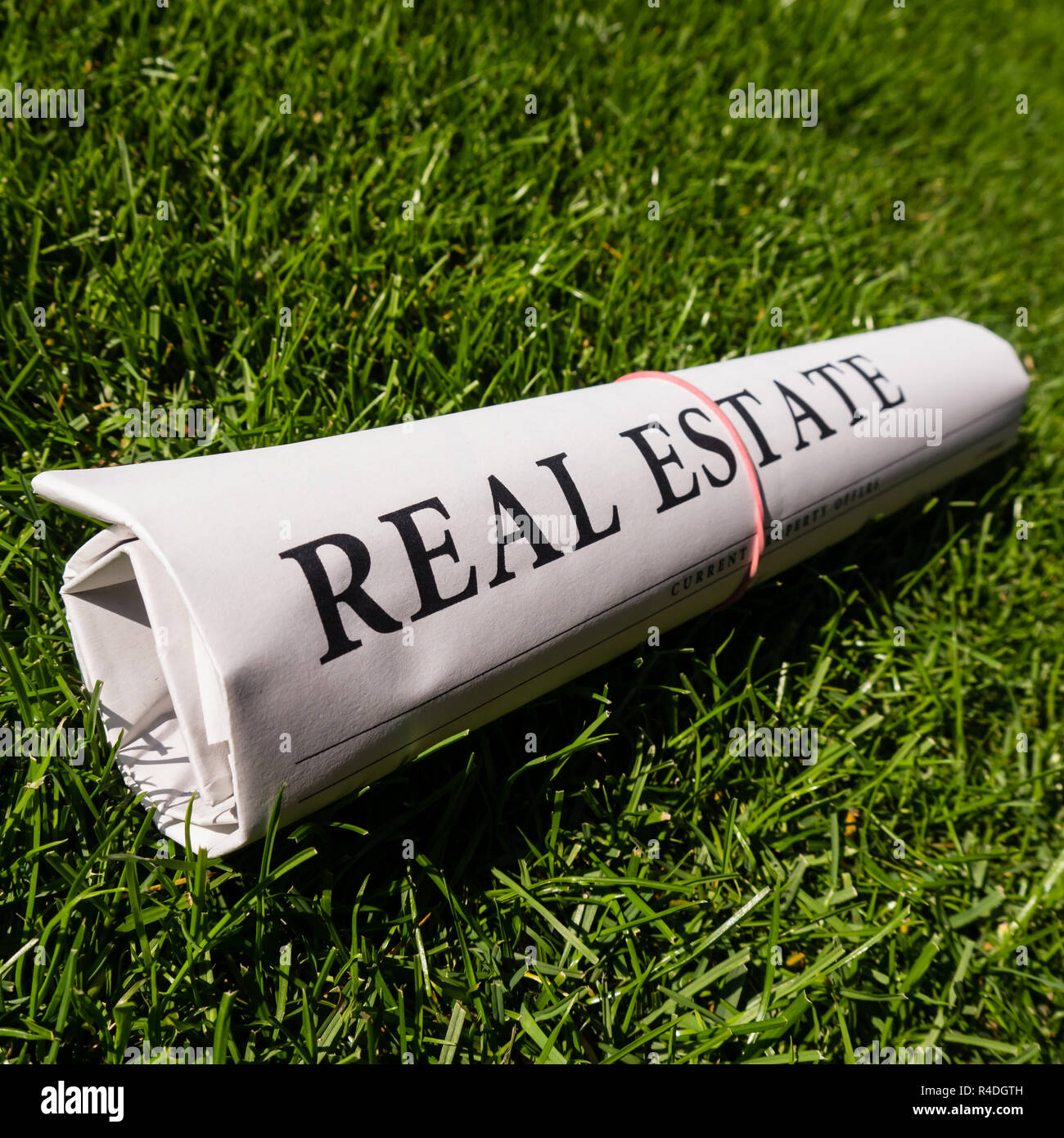 real estate newspaper Stock Photo - Alamy