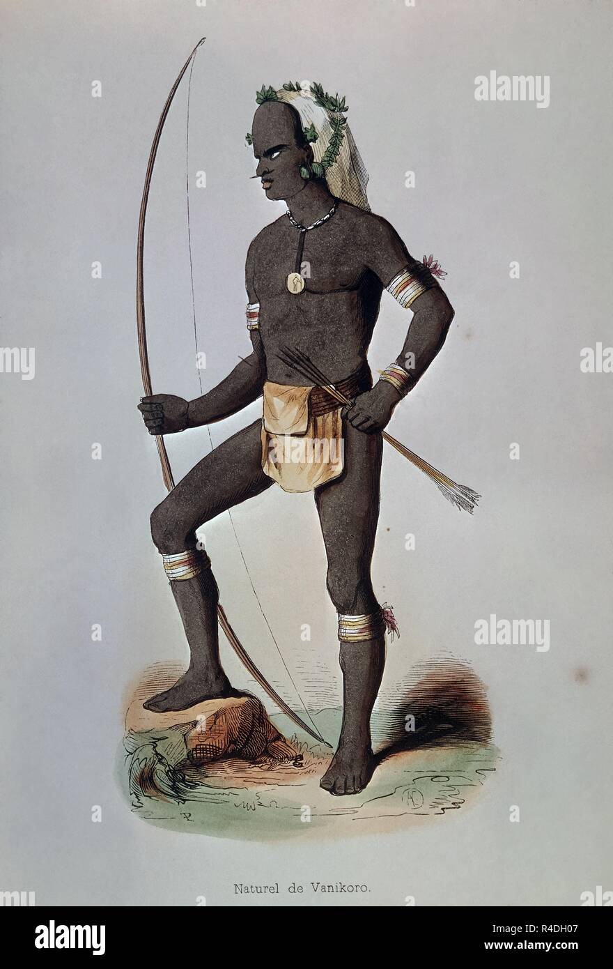 GRABADO-NATURAL DE VANIKORO-OCEANIA. Location: PRIVATE COLLECTION ...