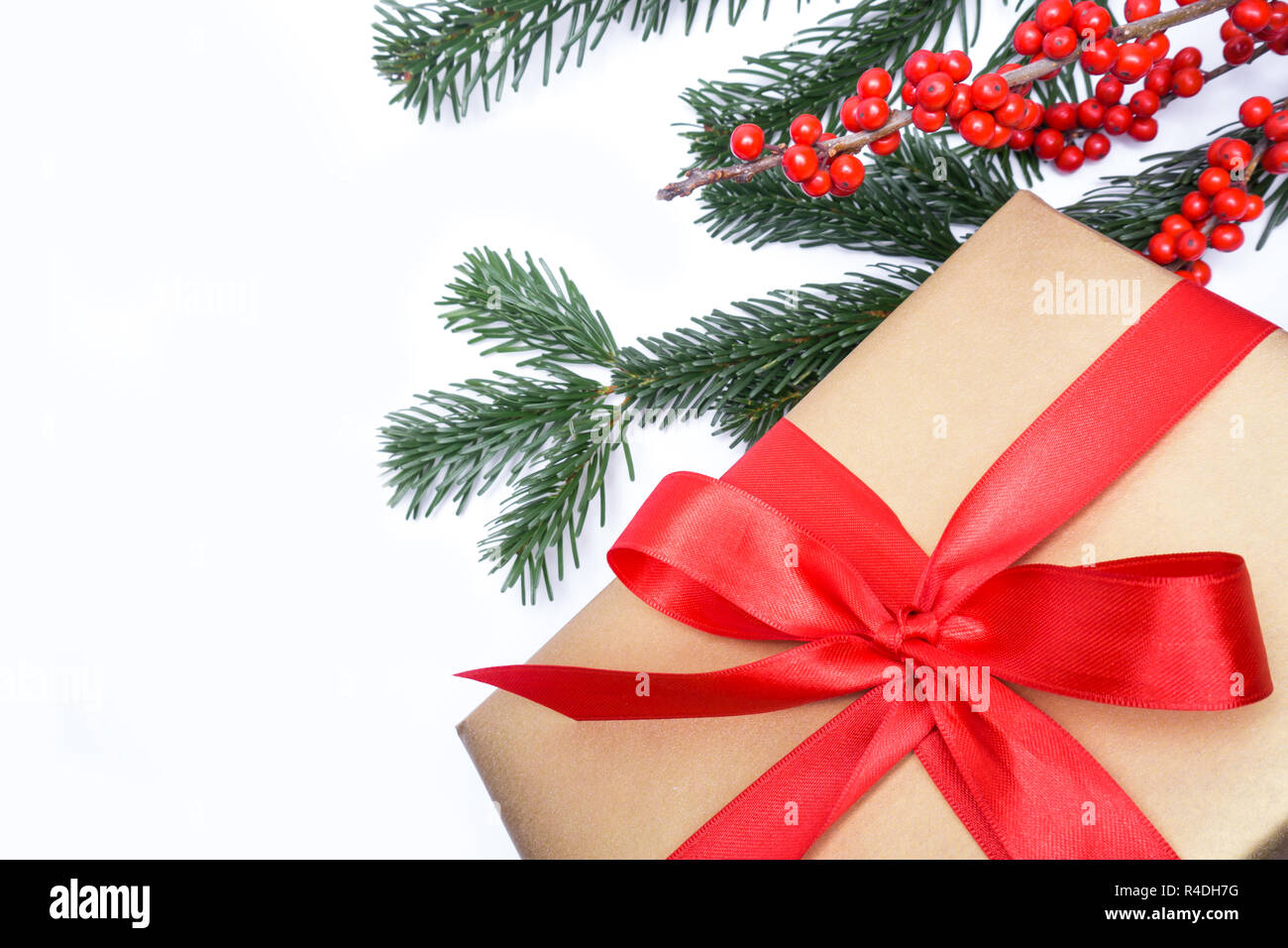 present and christmas decoration Stock Photo - Alamy