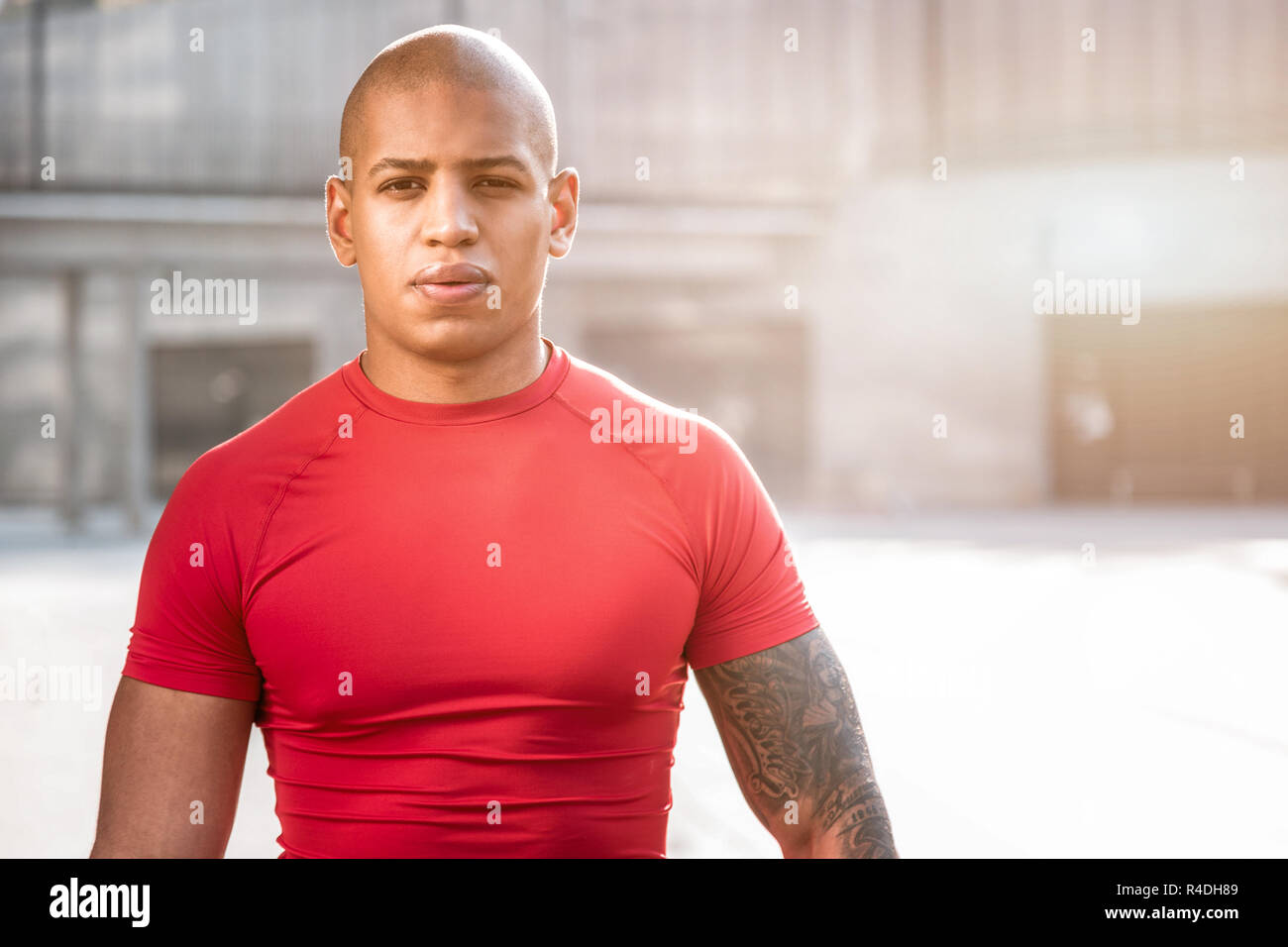 Red face training hi-res stock photography and images - Alamy