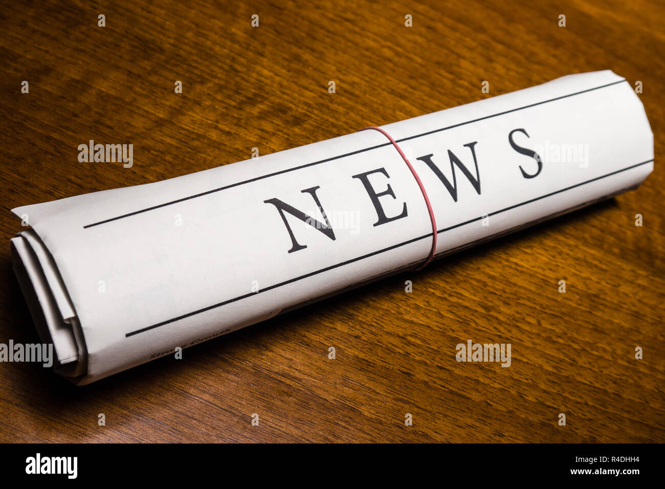 newspaper on desk Stock Photo - Alamy