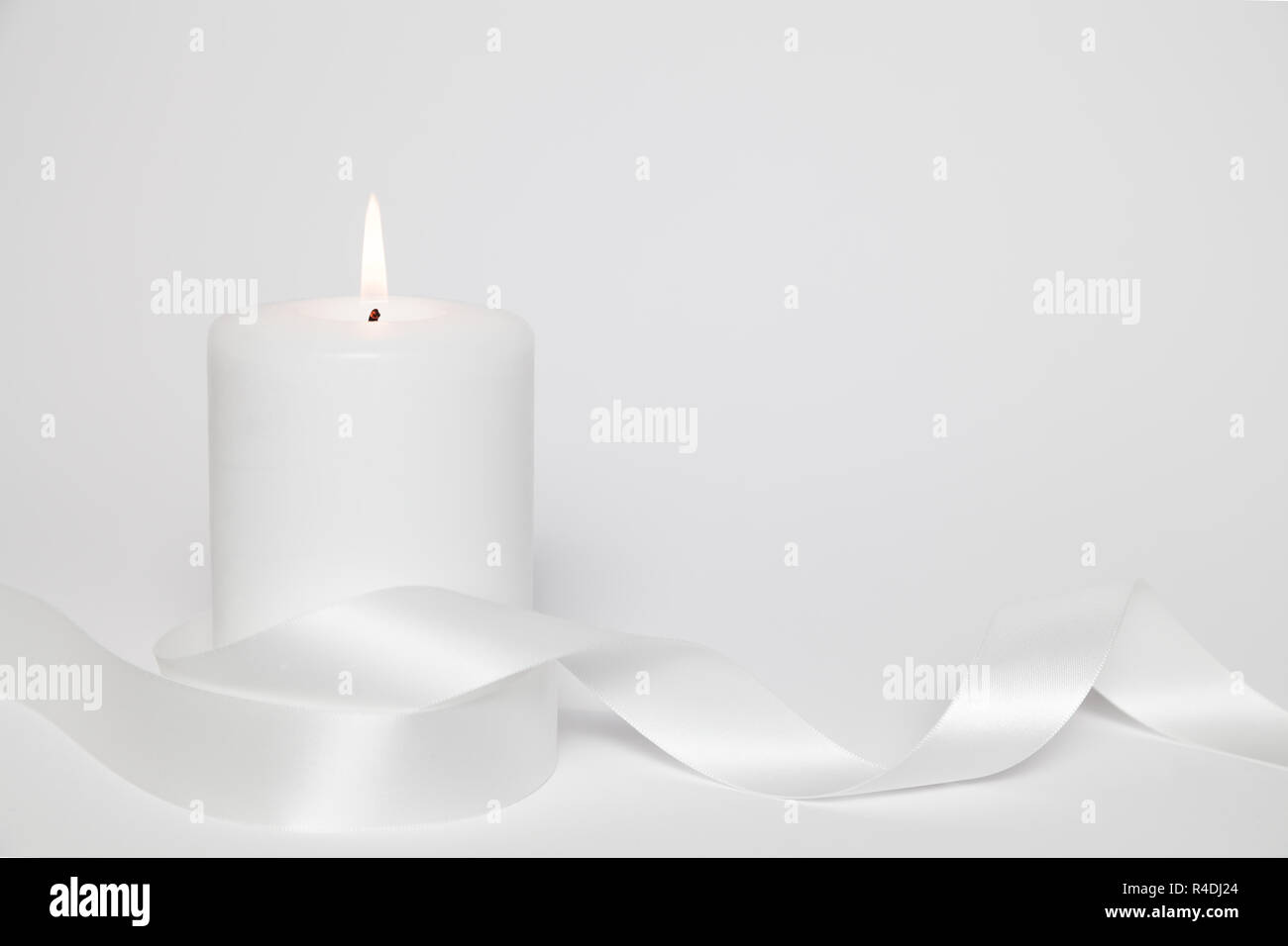 white candle and loop Stock Photo - Alamy