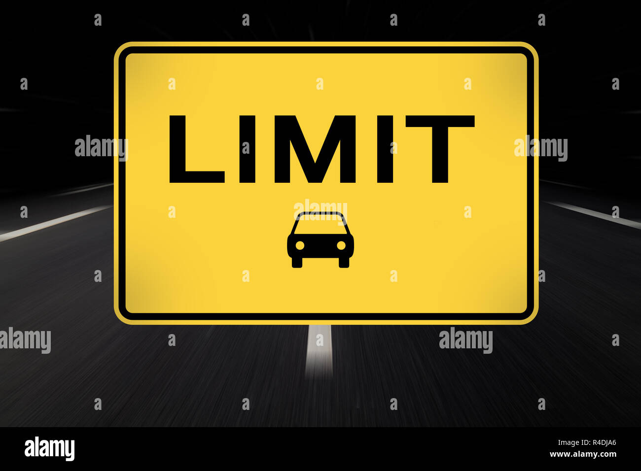 limit written on traffic sign Stock Photo - Alamy