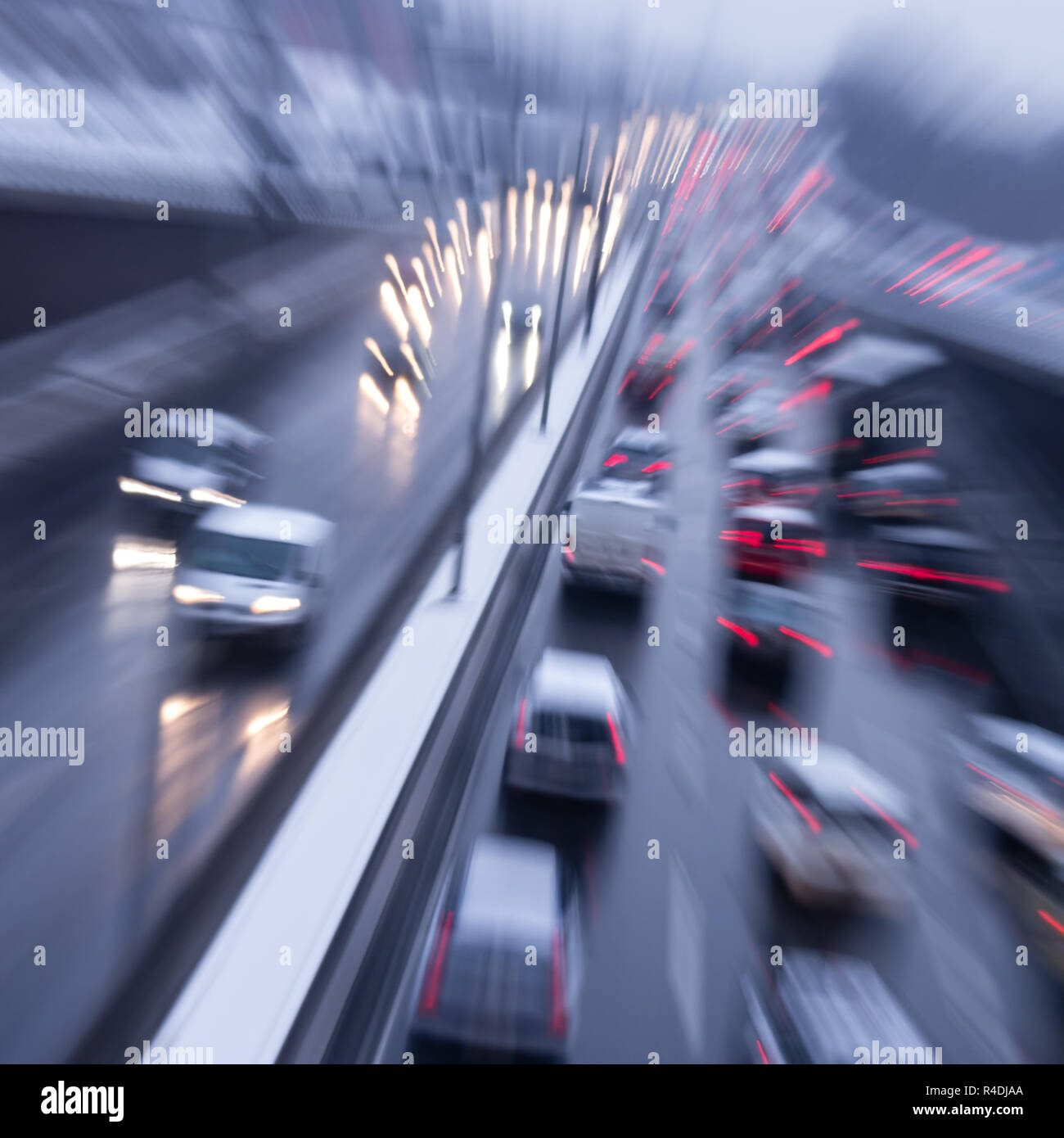 danger in highway traffic Stock Photo - Alamy