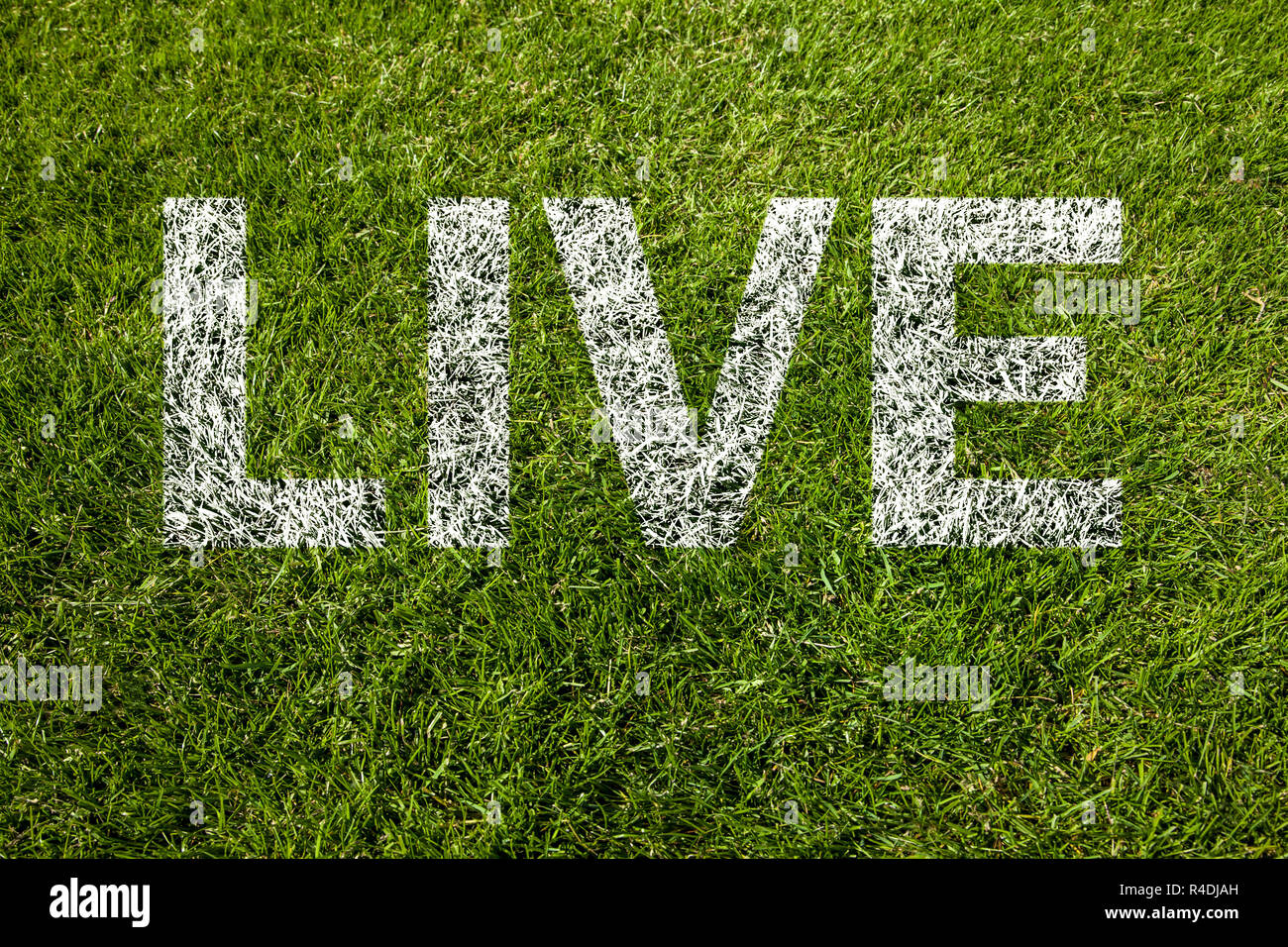 live written on meadow Stock Photo - Alamy