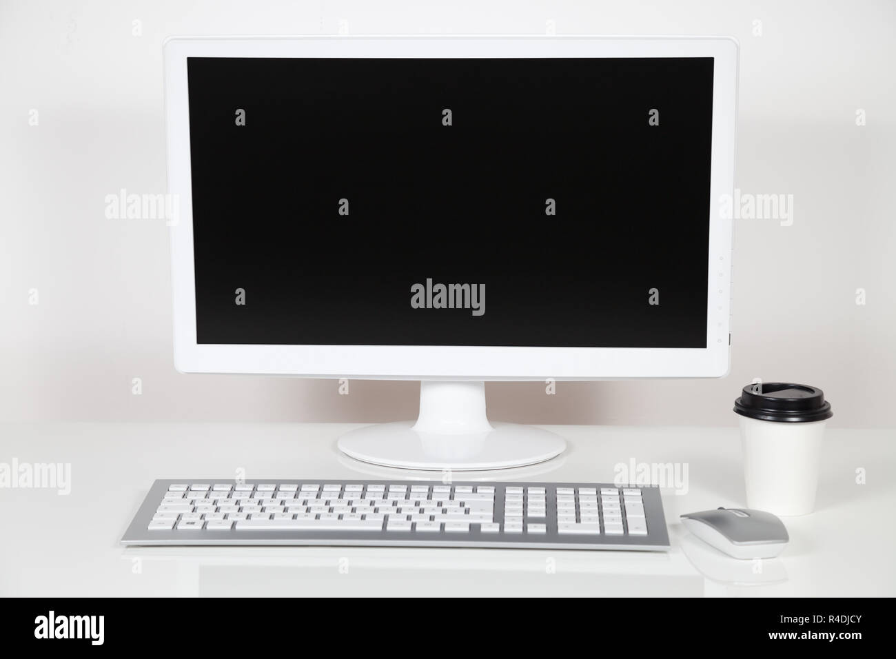 computer monitor and keyboard Stock Photo - Alamy