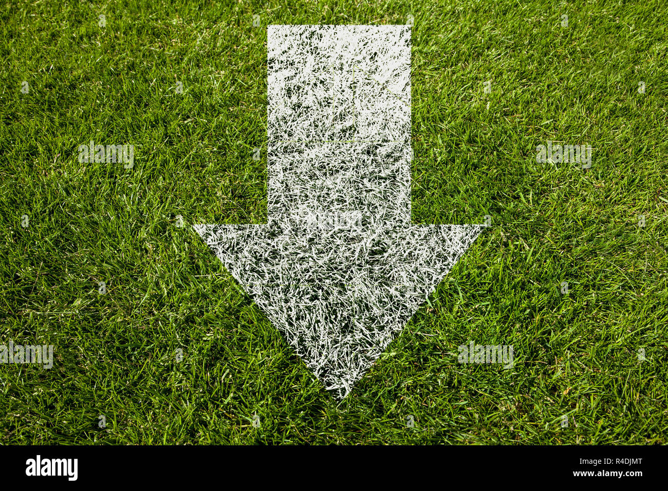 White Arrow On Ground Pointing High Resolution Stock Photography and ...