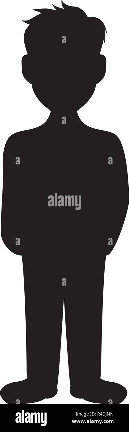 human figure silhouette avatar vector illustration design Stock Vector ...