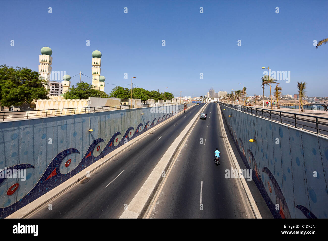 Route de la Corniche Ouest, Corniche, Dakar, Senegal, Africa Stock ...