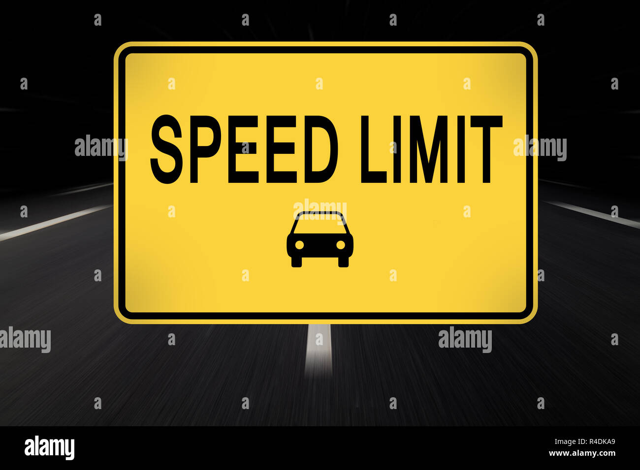 speed limit traffic sign Stock Photo - Alamy