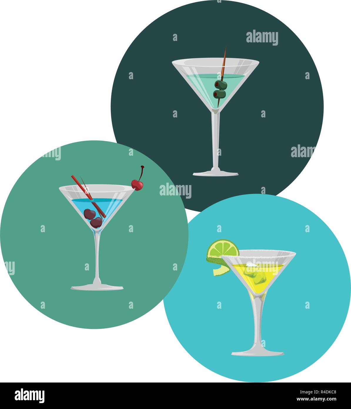 Mixing drinks vector vectors hi-res stock photography and images - Alamy