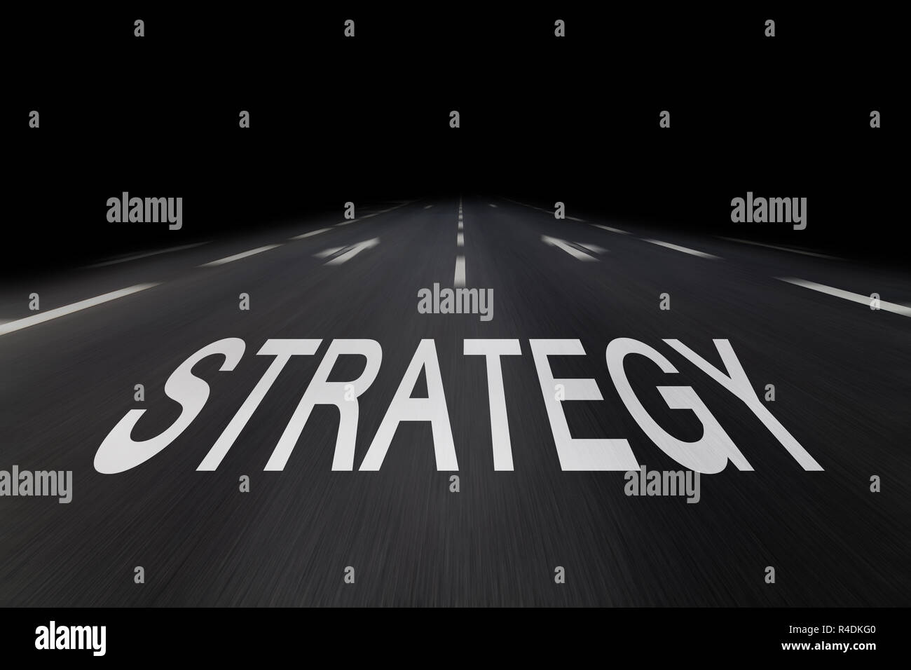 strategy written on asphalt Stock Photo - Alamy