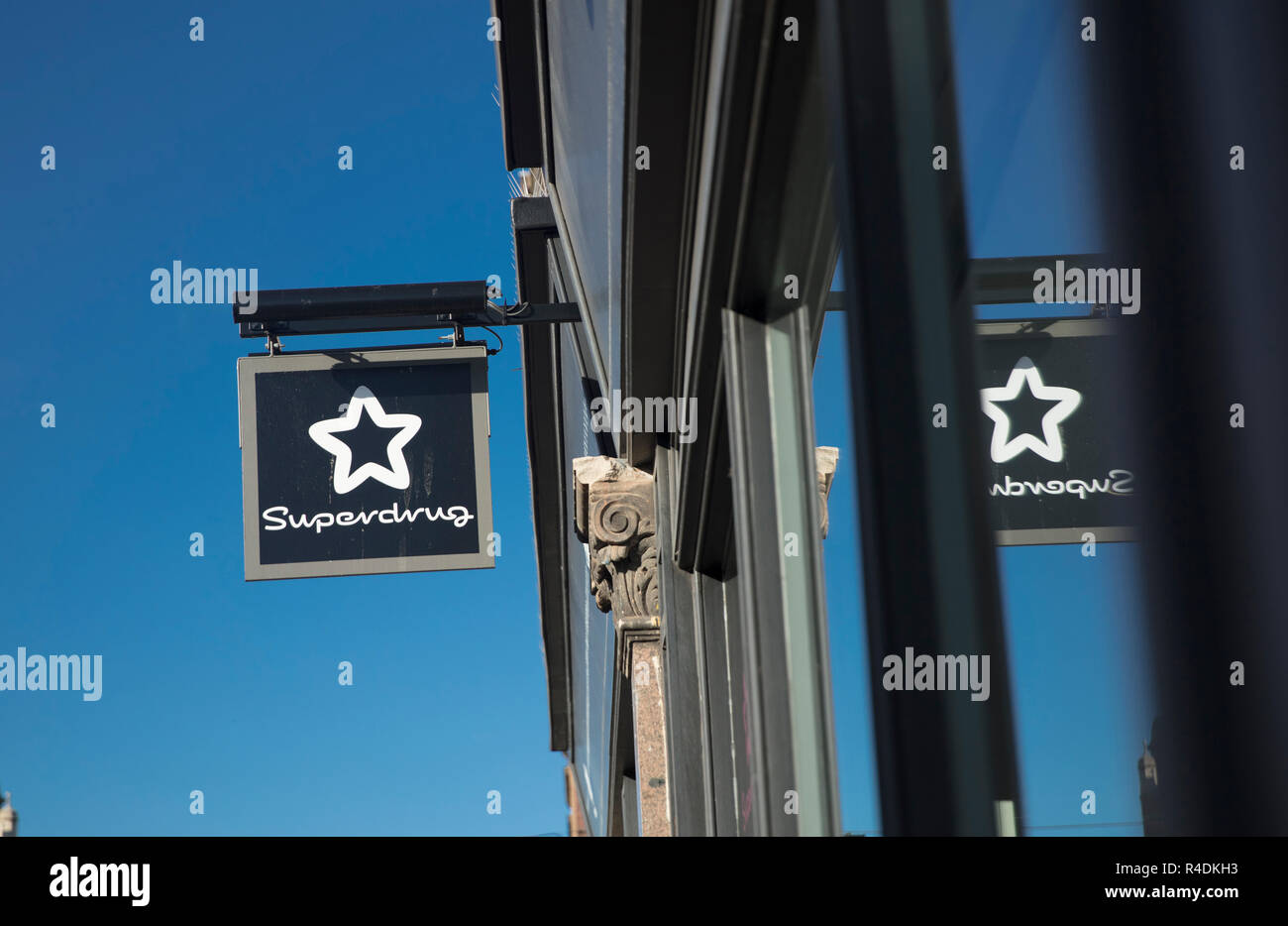 Nottingham, Nottinghamshire, UK: October 2018: Superdrug sign Stock ...