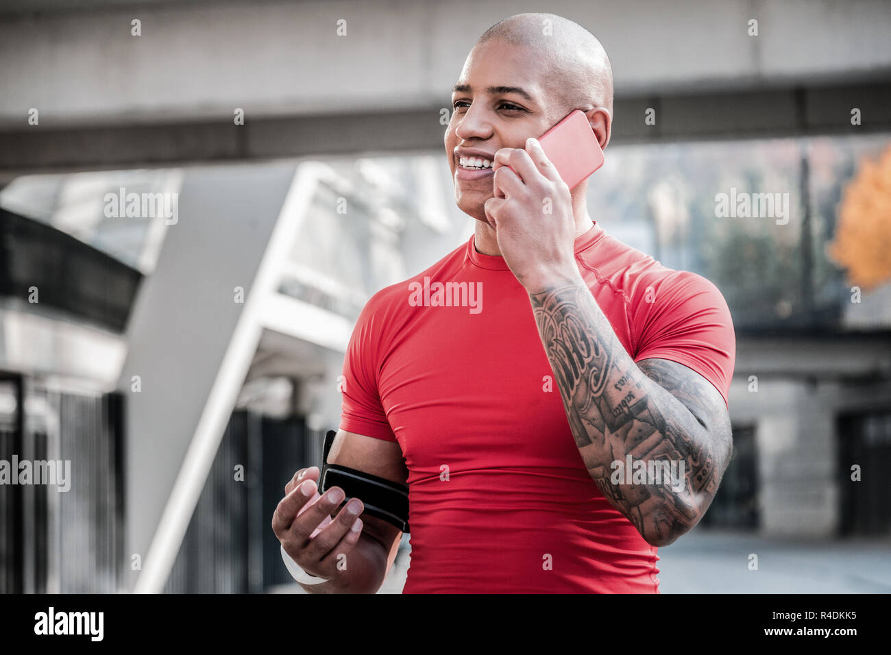 Happy african american sportsman hi-res stock photography and images ...