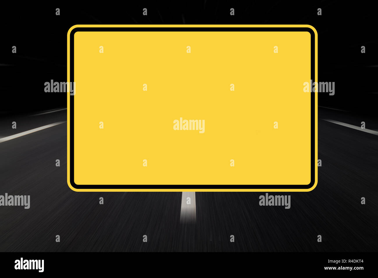 orange traffic sign Stock Photo - Alamy