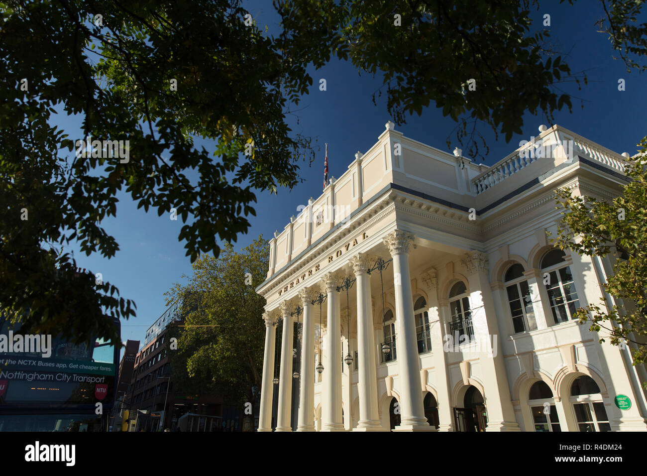 Nottingham, Nottinghamshire, UK: October 2018: Theatre Royal Building ...