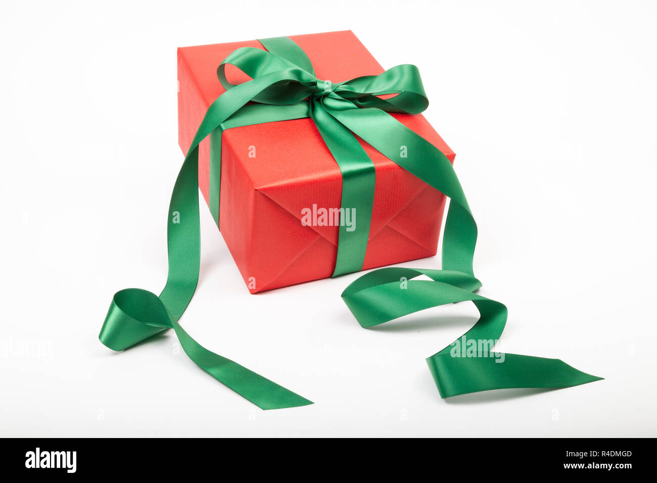 present with long ribbon Stock Photo - Alamy