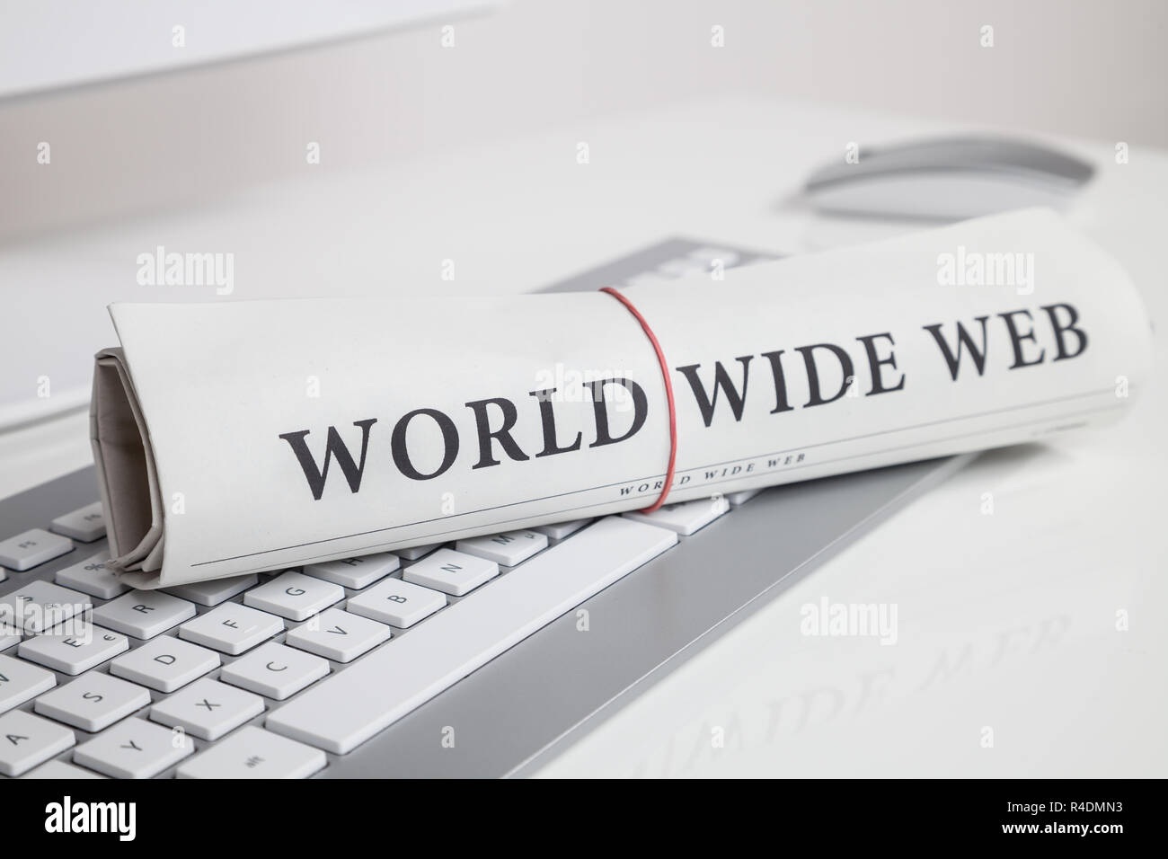 world wide web written on newspaper Stock Photo - Alamy