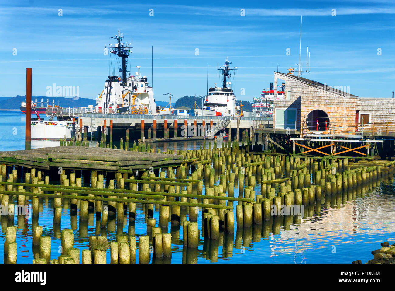 Old Docks in Astoria Stock Photo - Alamy