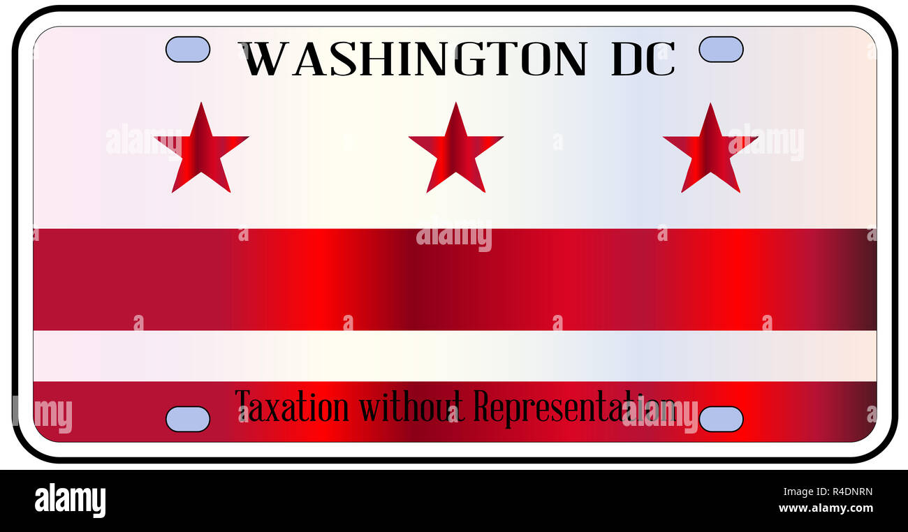 Washington dc license plate hi-res stock photography and images - Alamy