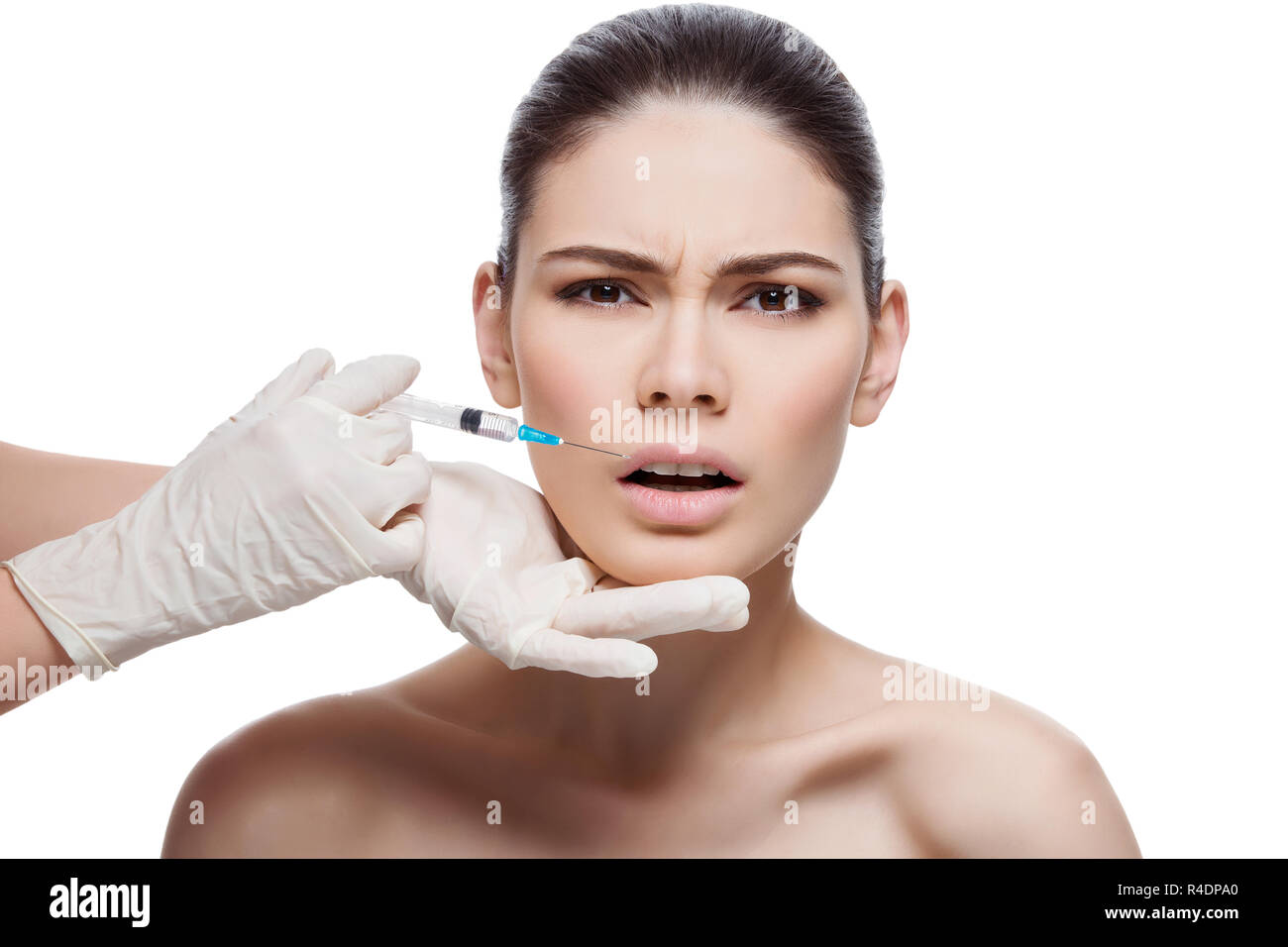 Girl gets an injection hi-res stock photography and images - Alamy