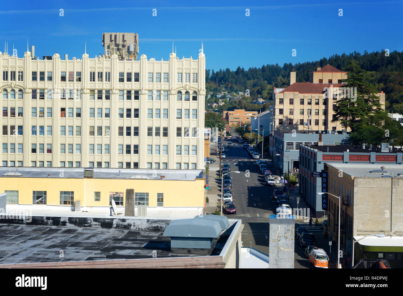 Downtown Astoria, Oregon Stock Photo - Alamy