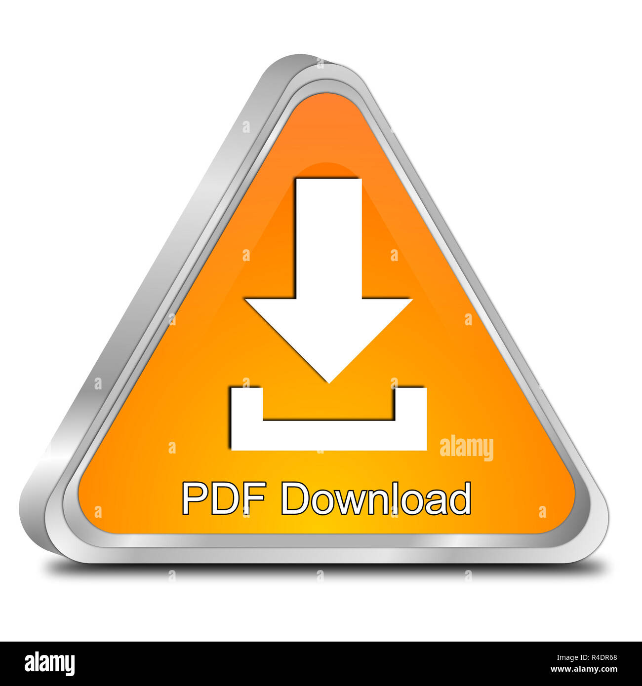 orange PDF Download button â€“ 3d illustration Stock Photo - Alamy