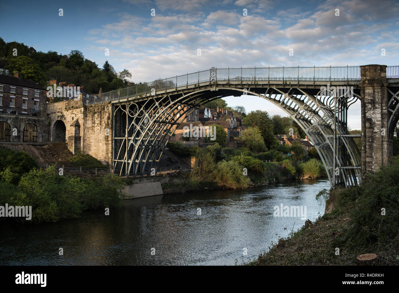 The Iron Bridge, a 30-metre cast iron bridge that opened in 1781 in the ...