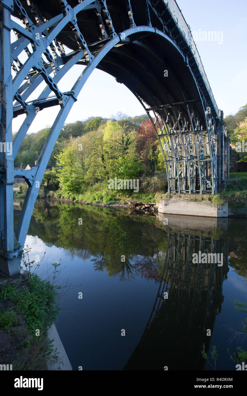 The Iron Bridge, a 30-metre cast iron bridge that opened in 1781 in the ...