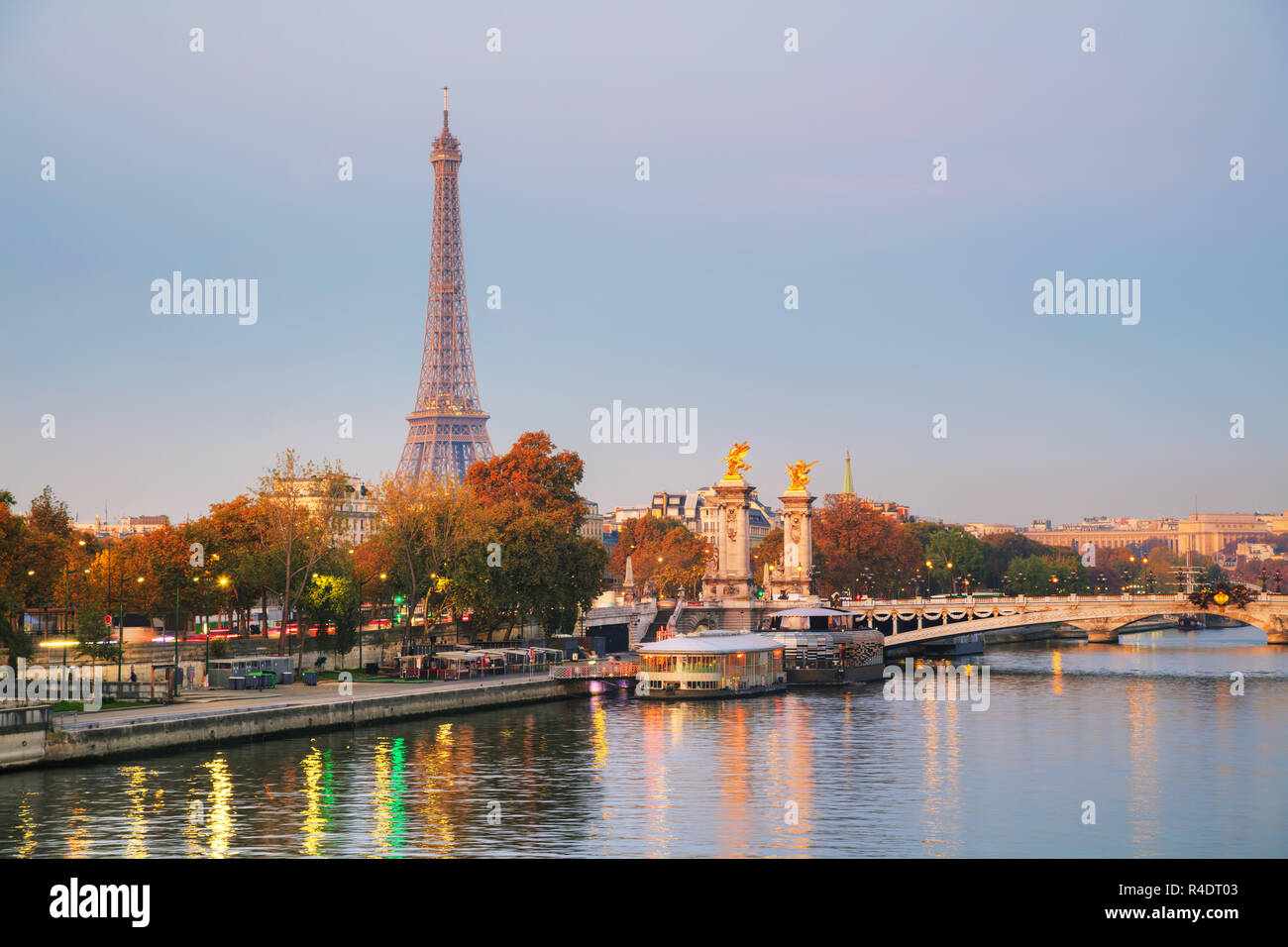 Overview of Paris with the Eiffel tower Stock Photo - Alamy