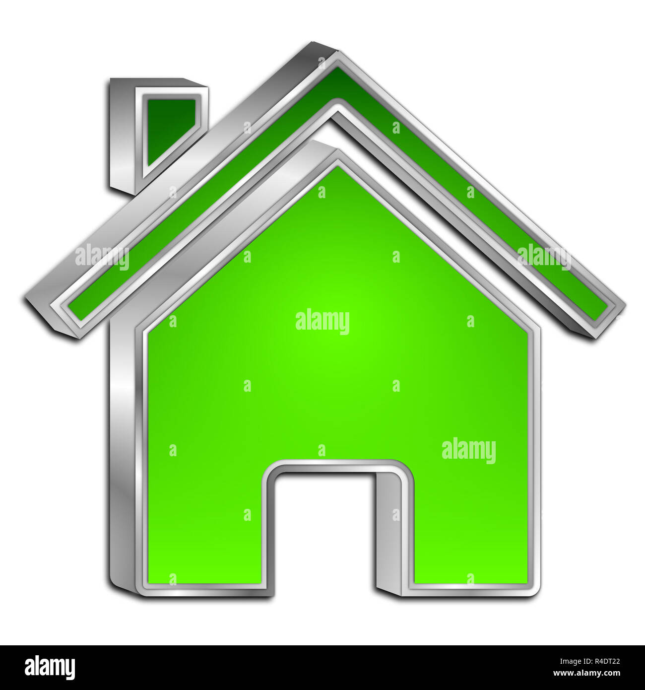 Home Symbol - 3D illustration Stock Photo - Alamy