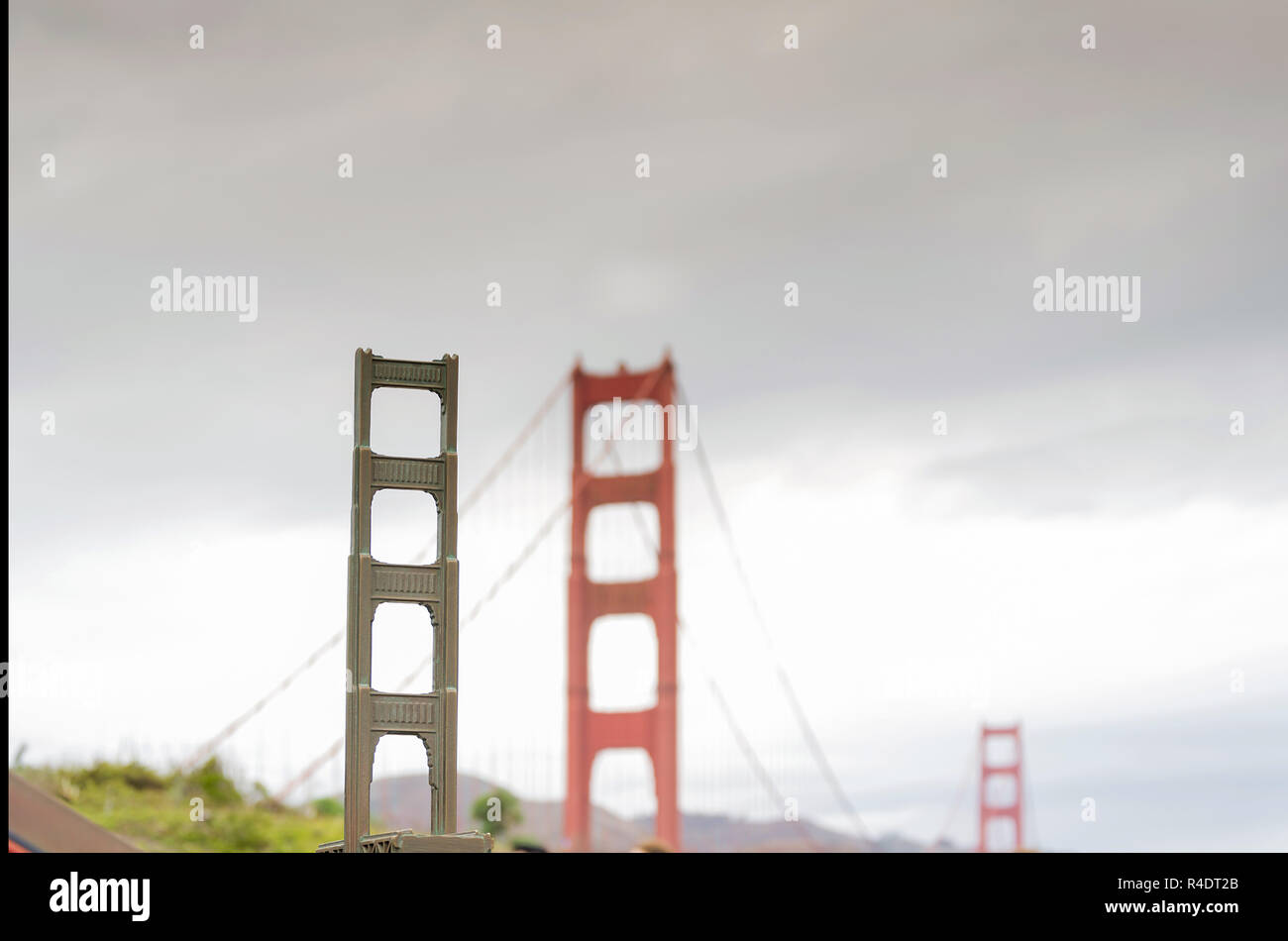 Golden Gate bridge miniature Stock Photo - Alamy